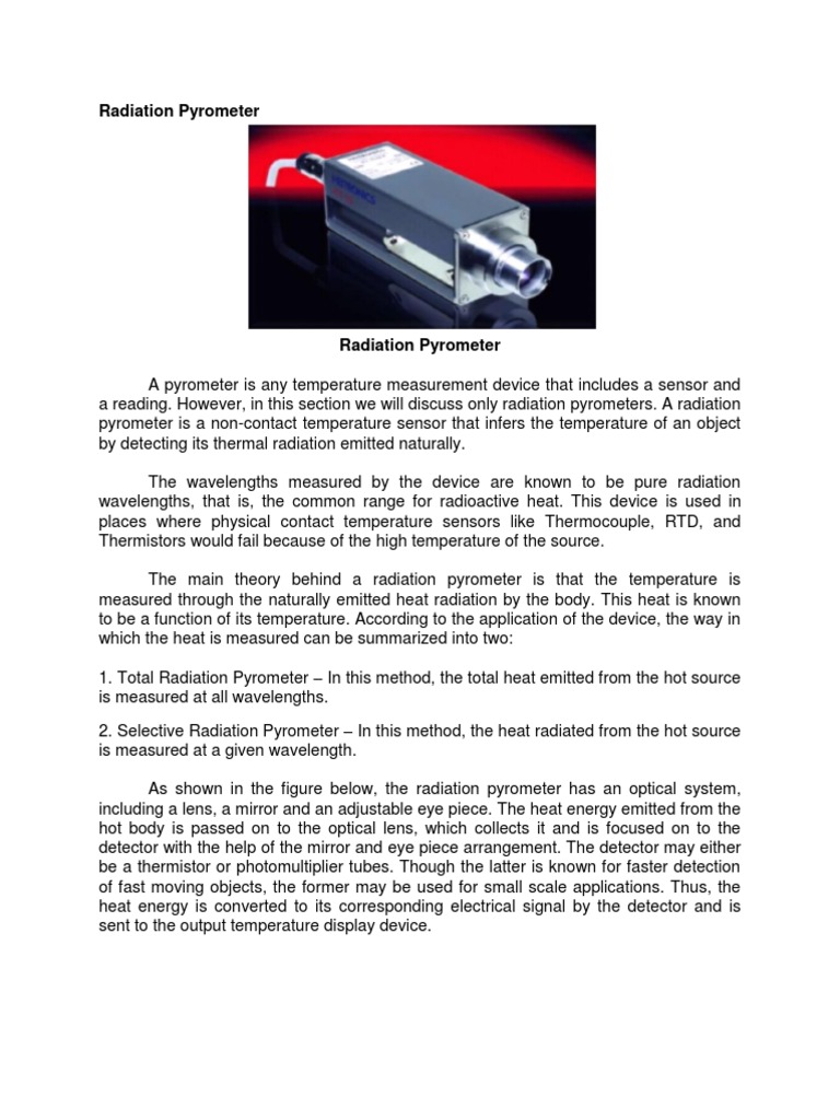 Pyro Meter | PDF | Thermocouple | Sensor