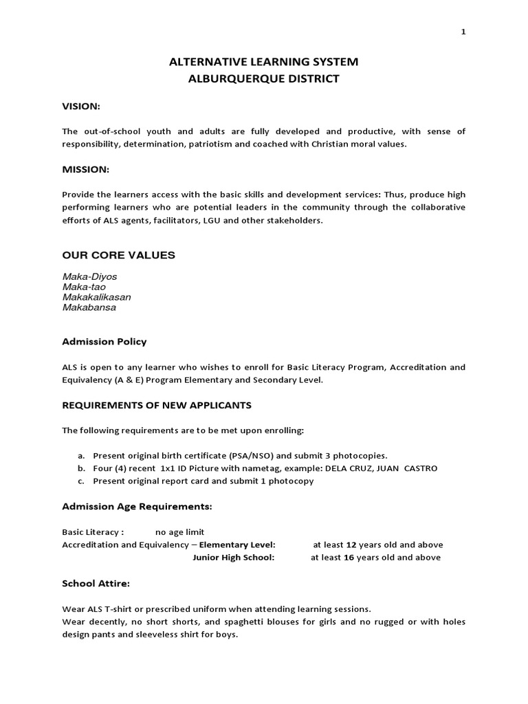 Als Classroom Rules | PDF | Classroom | Teachers