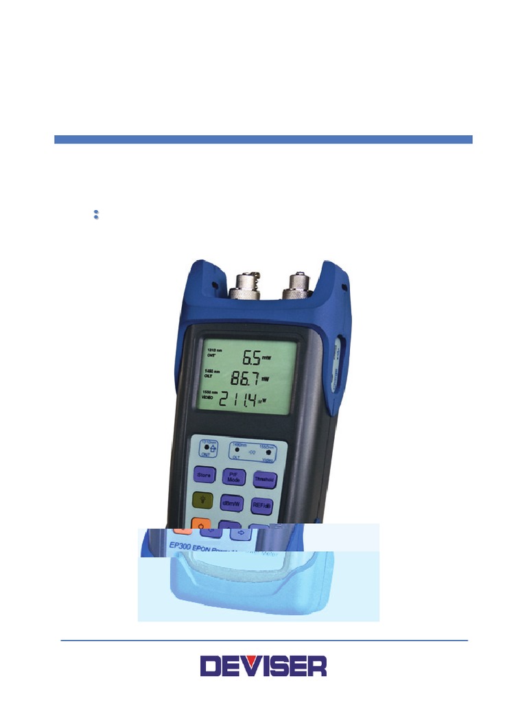 Ep300 User Manual v1.0 Deviser | PDF | Electrical Engineering | Manufactured Goods