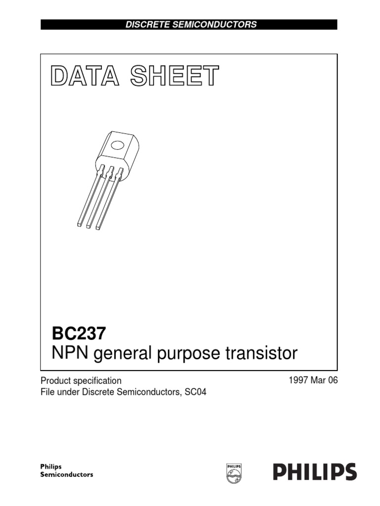 BC237 | PDF | Bipolar Junction Transistor | Transistor