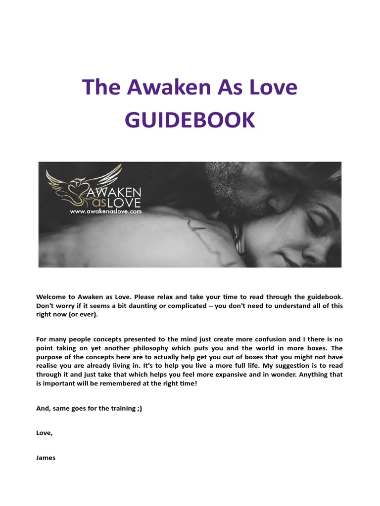 Awaken As Love Initiation Guidebook | PDF | Self | Reality