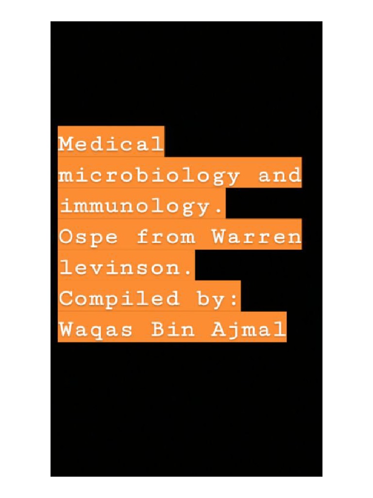 Microbiology Ospe | PDF