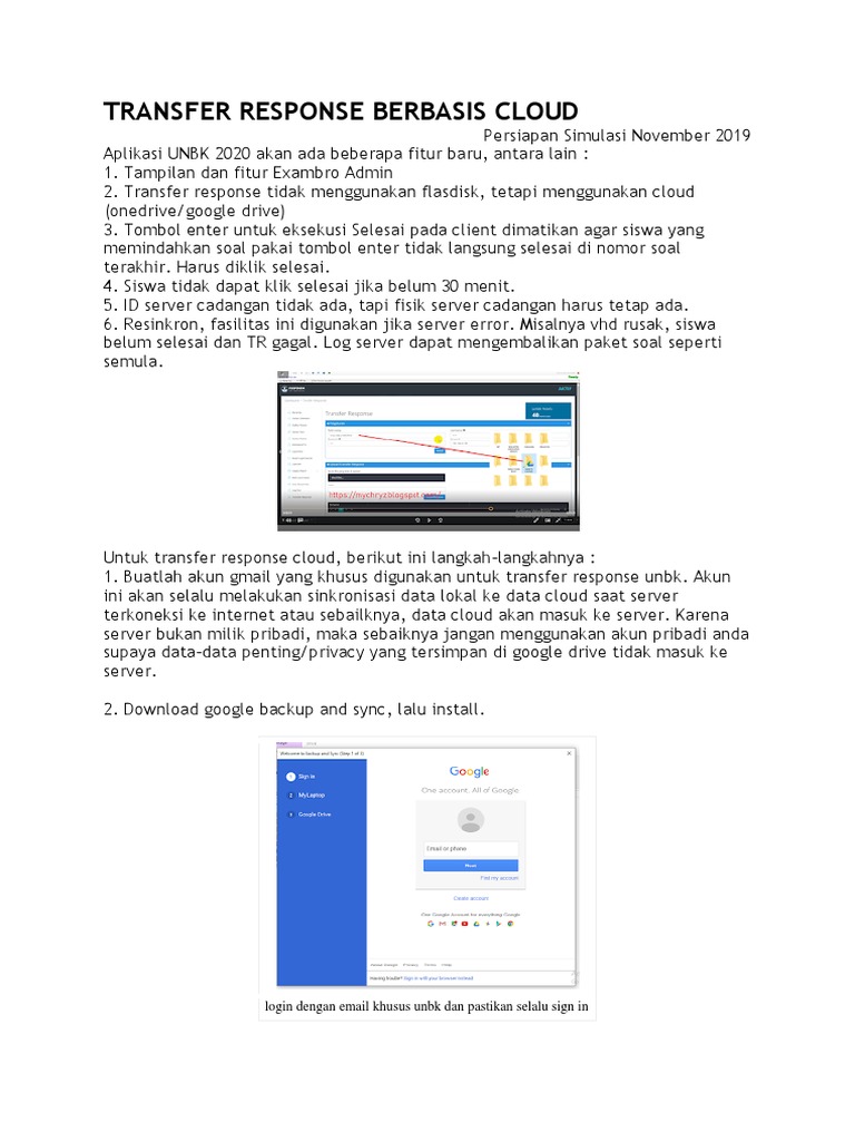 Transfer Response Berbasis Cloud | PDF