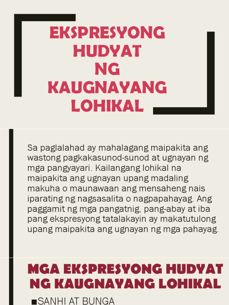 Ekspresyong Hudyat Ng Kaugnayang Lohikal