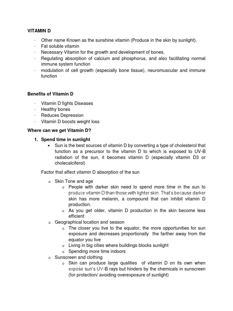 Vitamin D | PDF | Vitamin D | Vitamin