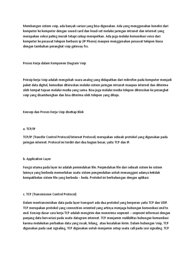 Panduan Dasar Sistem VoIP | PDF | Teknologi & Rekayasa