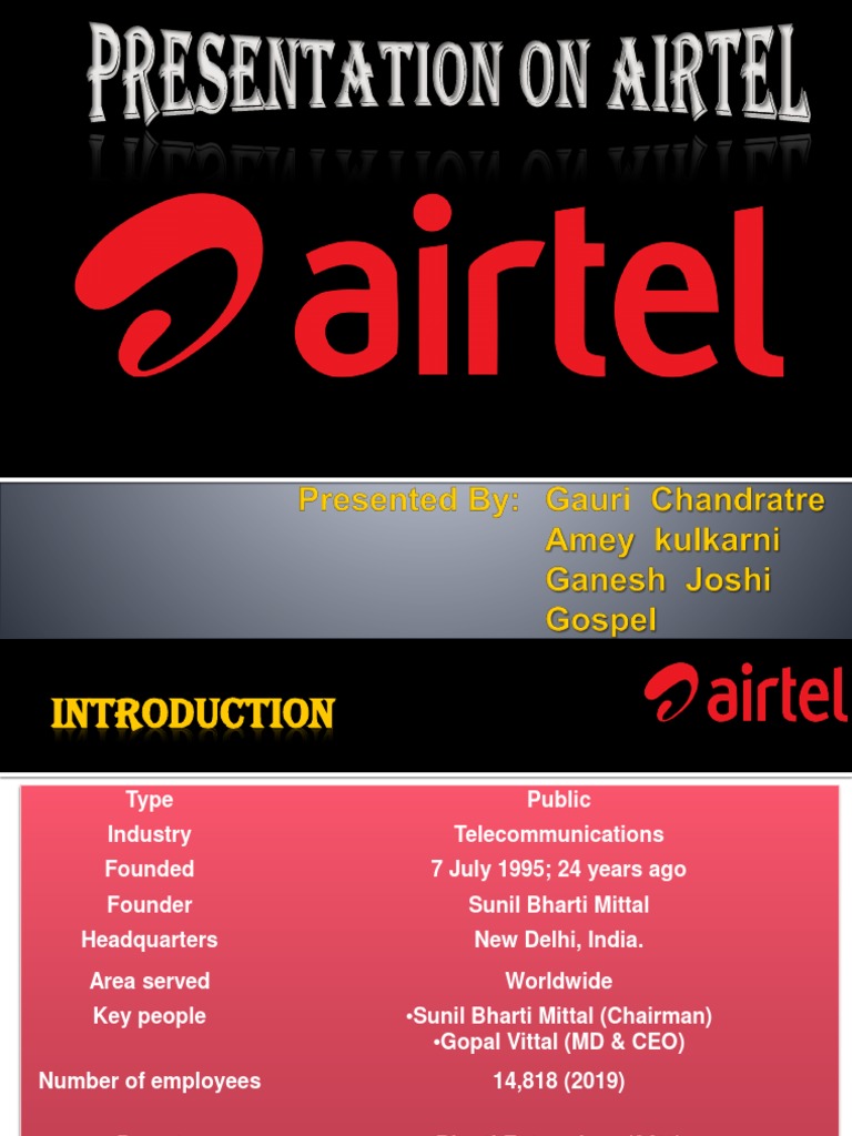 Airtel | PDF | Telecommunications | Networks