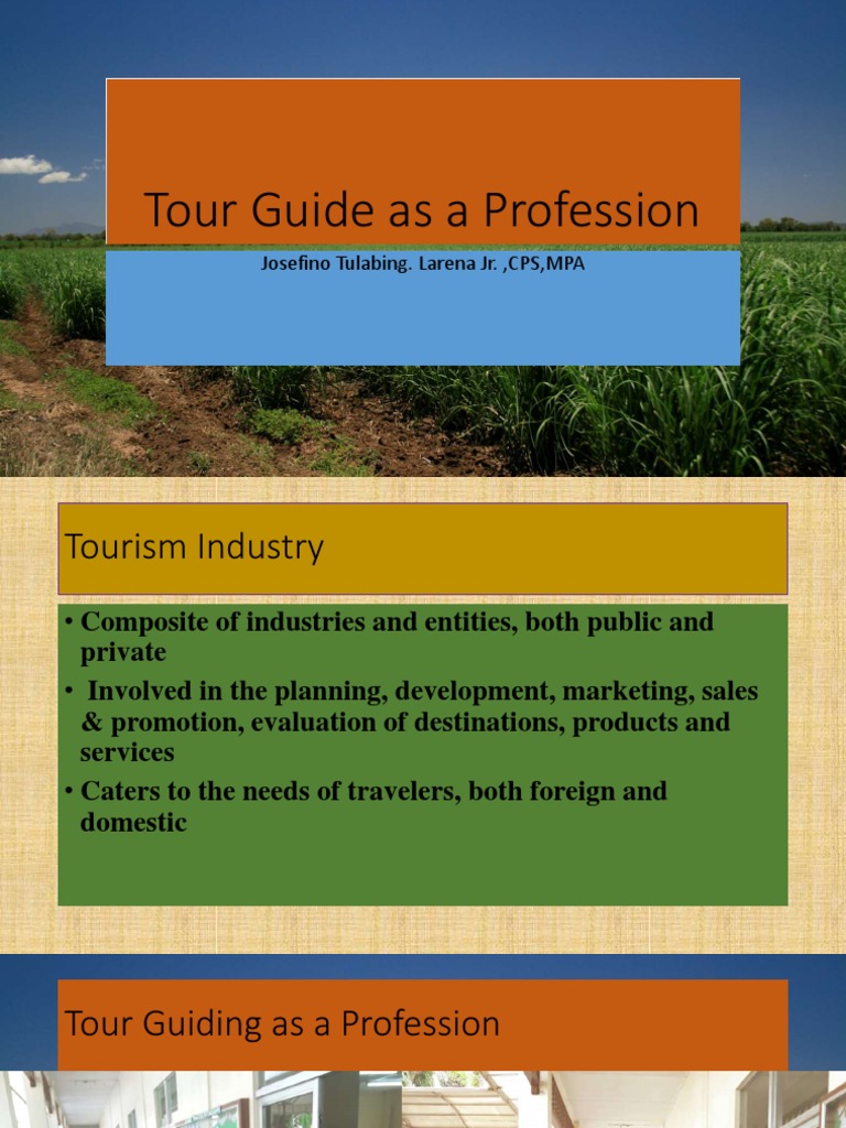 Tour Guide As Profession | PDF | Tourism | Business