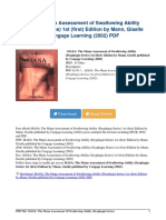Mann-Assessment-Of-Swallowing-Ability - Scoring Sheet | PDF | Speech ...