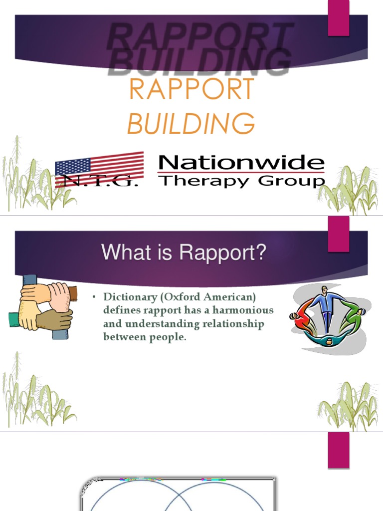 Rapport Building | PDF | Communication | Psychology
