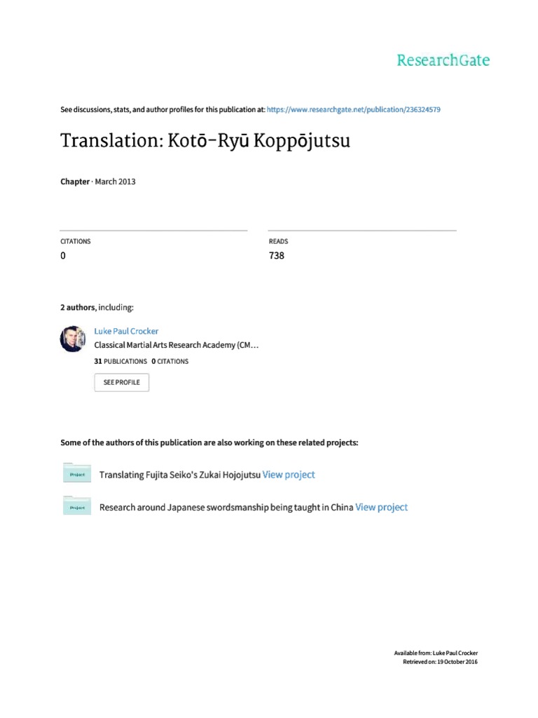 Koto Ryu Koppojutsu Full Chapter Translation PDF | PDF | Finger | Limbs ...