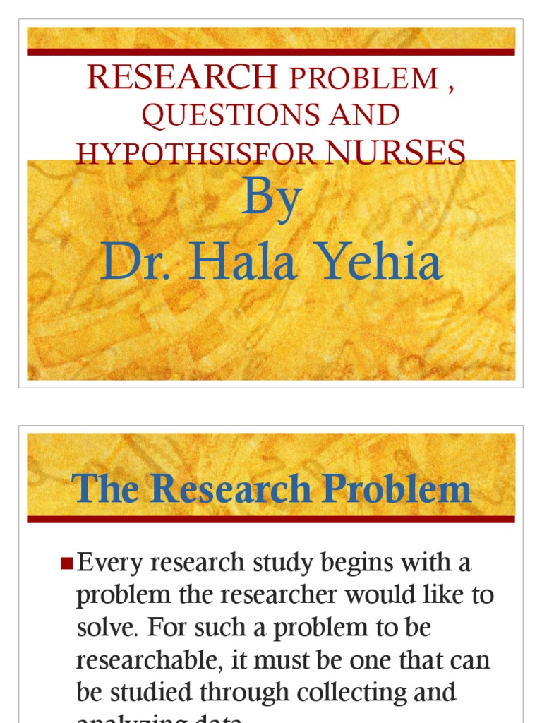 Research in Nursing | PDF | Dependent And Independent Variables ...