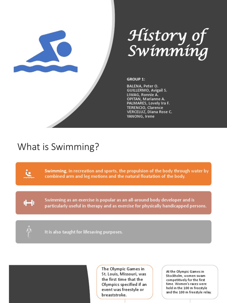History of Swimming | PDF | Swimming (Sport) | Outdoor Recreation ...