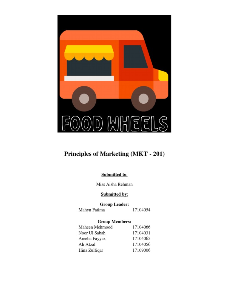 Food Wheels: Lahore's Live Cooking Truck | PDF | Market Segmentation ...