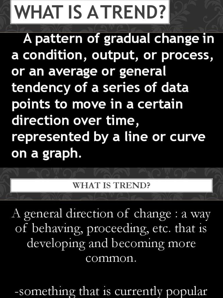 Trends Definition and Its Types | PDF
