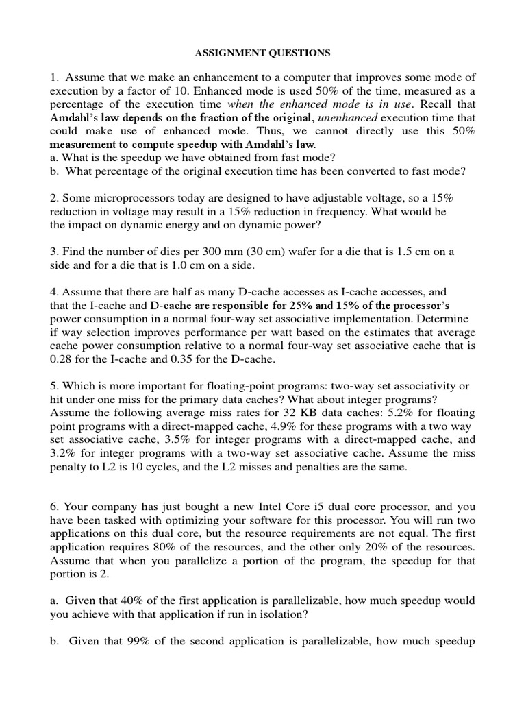 Assignment Nov 19 | PDF | Cpu Cache | Parallel Computing