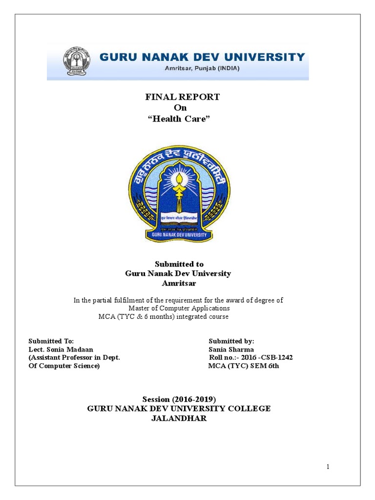 Health Care Final Project | PDF | Spreadsheet | Microsoft Excel
