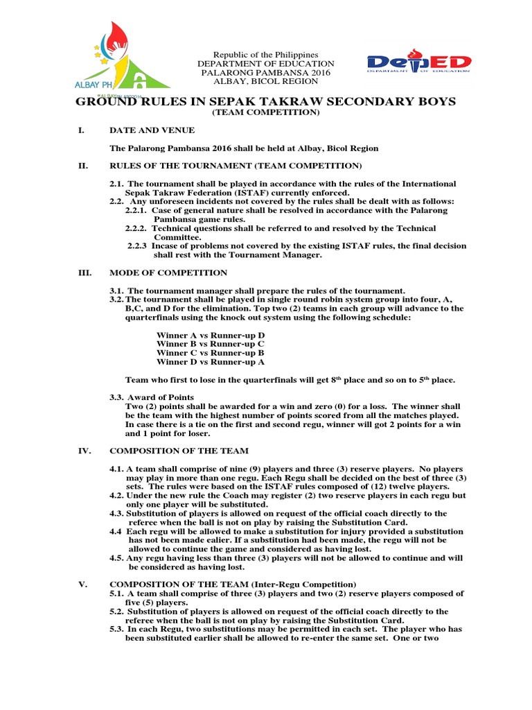 Ground Rules | PDF | Ball Games | Team Sports