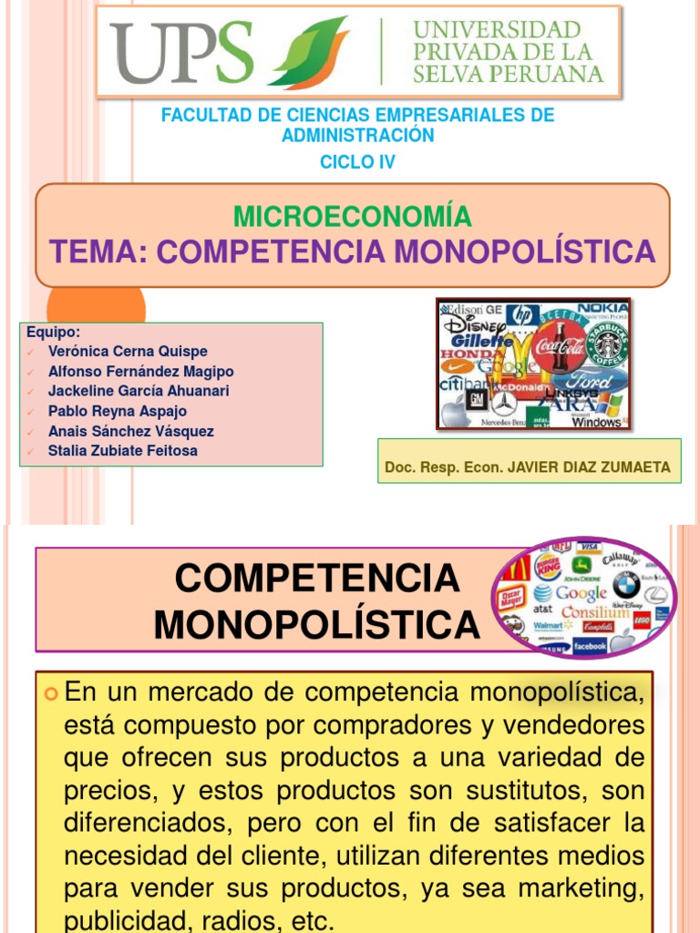 Competencia Monopolisitca | PDF | Monopolio | Oferta y demanda