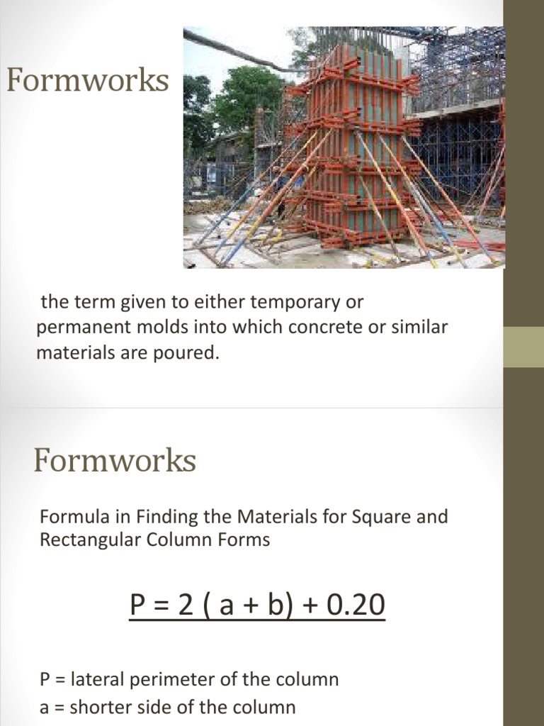 Estimate Lesson 2 Formworks | PDF | Area | Lumber
