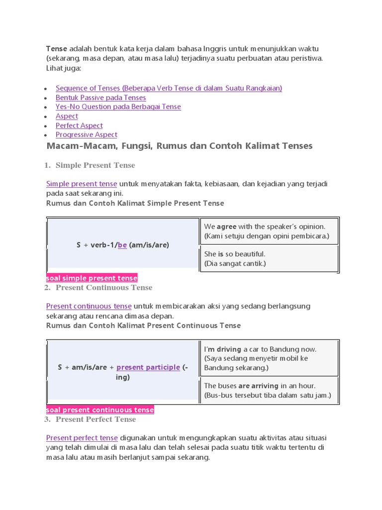 Makalah Tenses | PDF