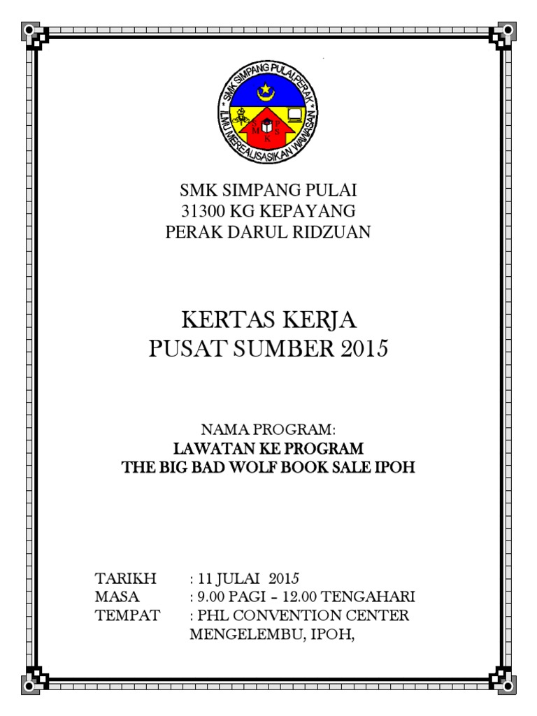 Cover Kertas Kerja | PDF