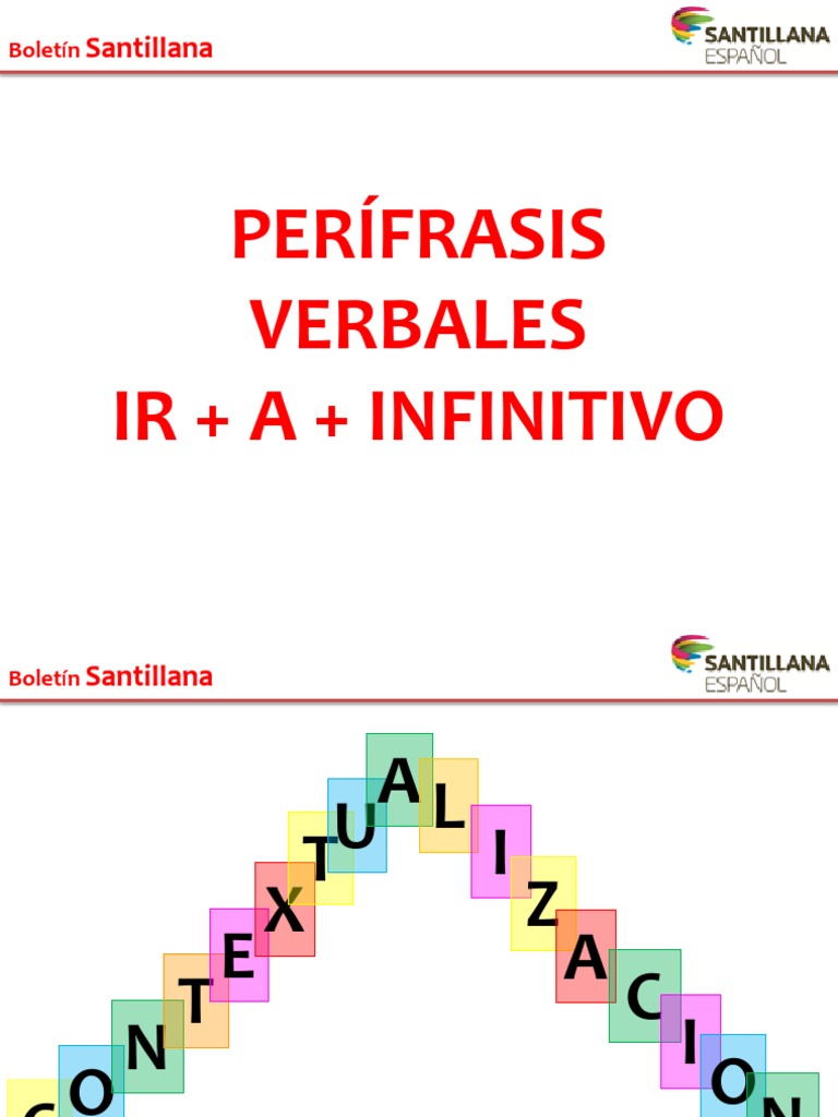 Perífrases IR + A + INFINITIVO | PDF | Preposición y Postposición | Verbo
