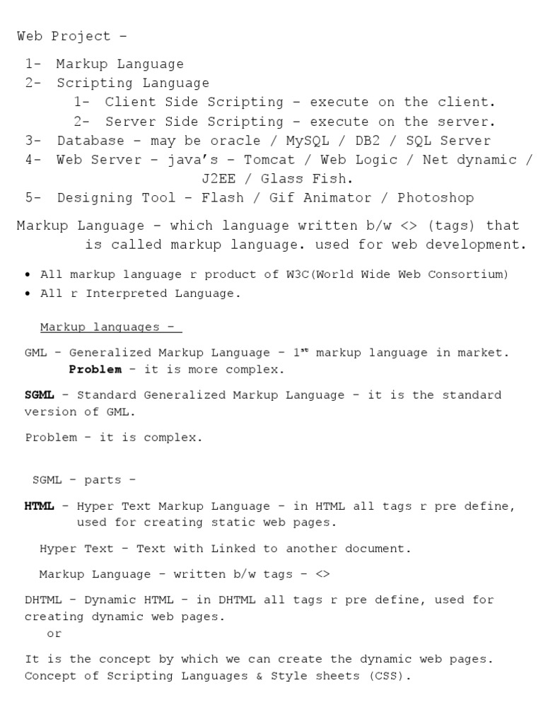 SGML - Standard Generalized Markup Language - It Is The Standard | PDF ...