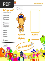 Monster Body Parts Worksheet | PDF