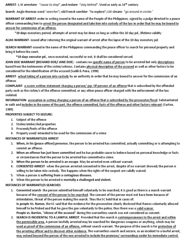 CI | PDF | Search And Seizure | Search Warrant