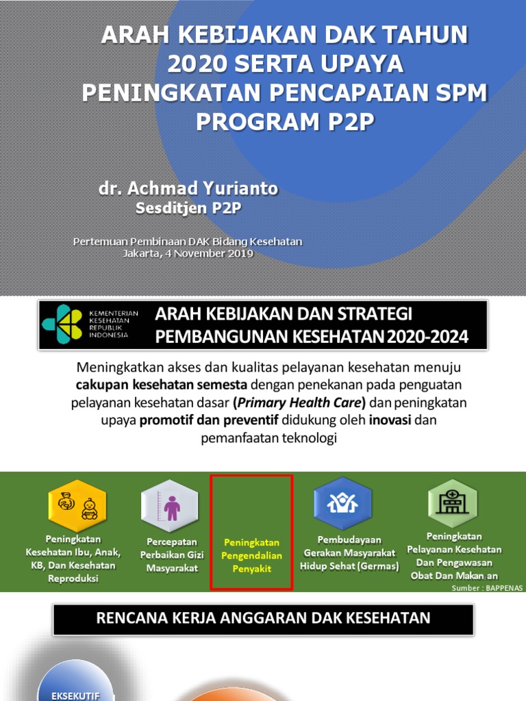 Paparan Ditjen P2P | PDF