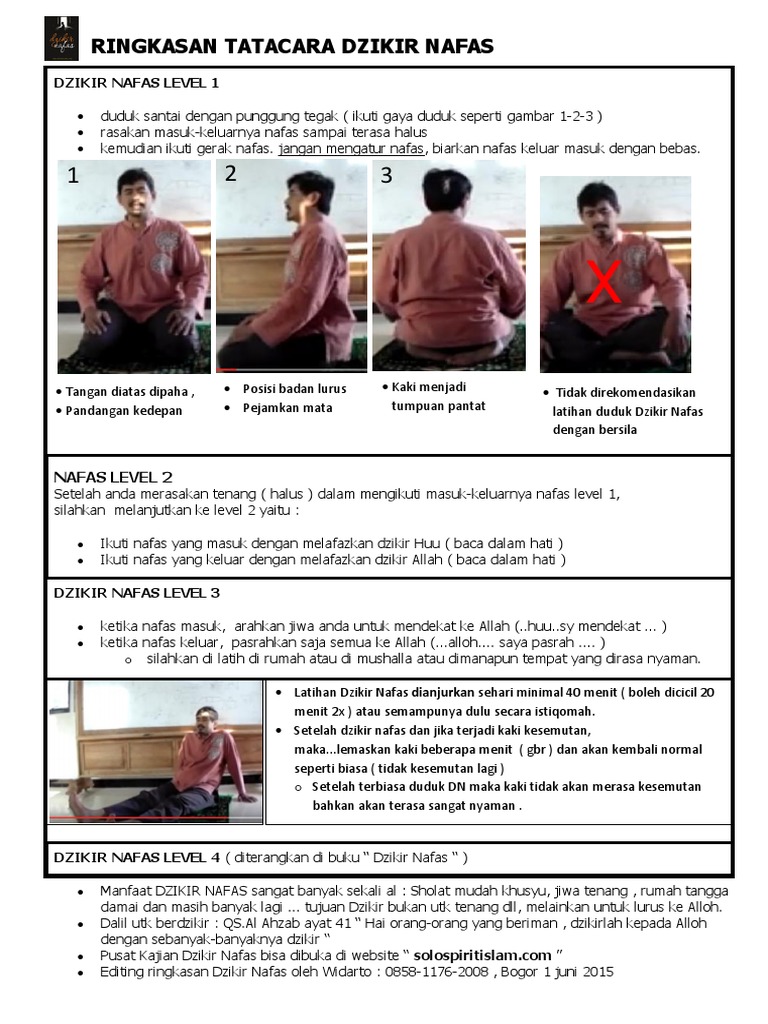 Panduan Dzikir Nafas untuk Meditasi | PDF