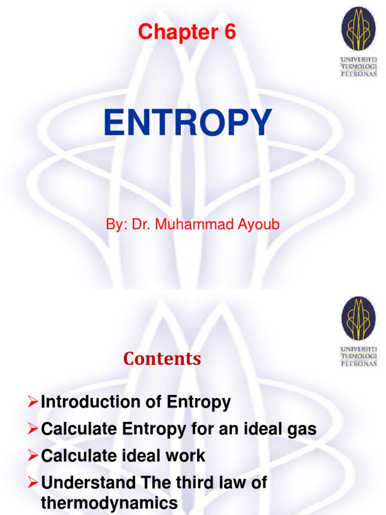 Chapter 6 Entropy | PDF | Entropy | Heat
