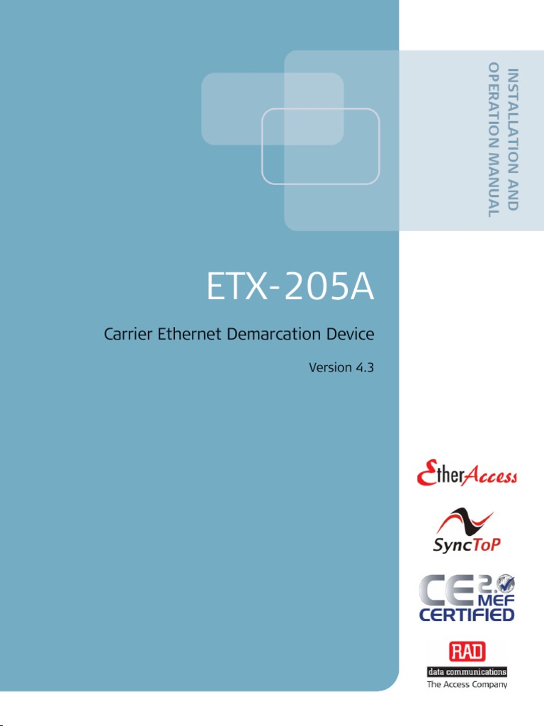Etx-205a | PDF | Radius | Asynchronous Transfer Mode