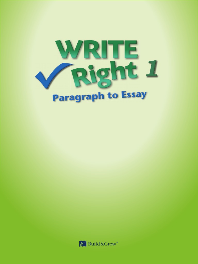 Paragraph to Essay Writing Guide | PDF | Preposition And Postposition ...