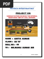Physics Project: Electromagnetic Induction | PDF | Electromagnetic ...