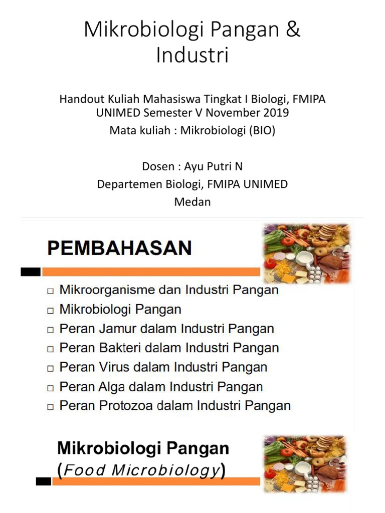 Mikrobiologi Pangan Fix | PDF