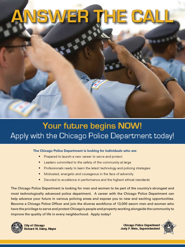 Recruit Flyer 3salute | PDF | Chicago Police Department | Driver's License