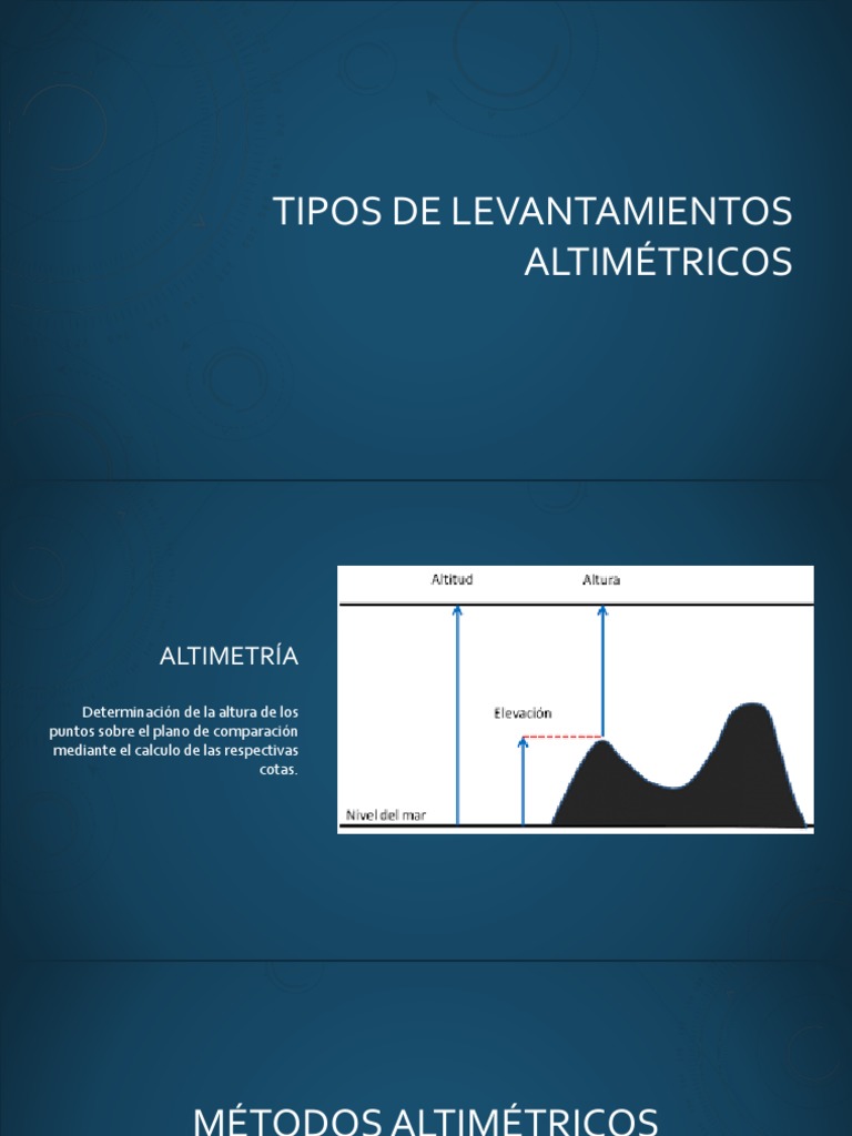 Tipos de Levantamientos Altimétricos | PDF | Observación científica ...