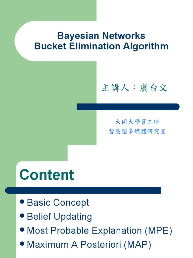 Bayesian Networks Bucket Elimination Algorithm Pdf Bayesian Network Teaching Mathematics