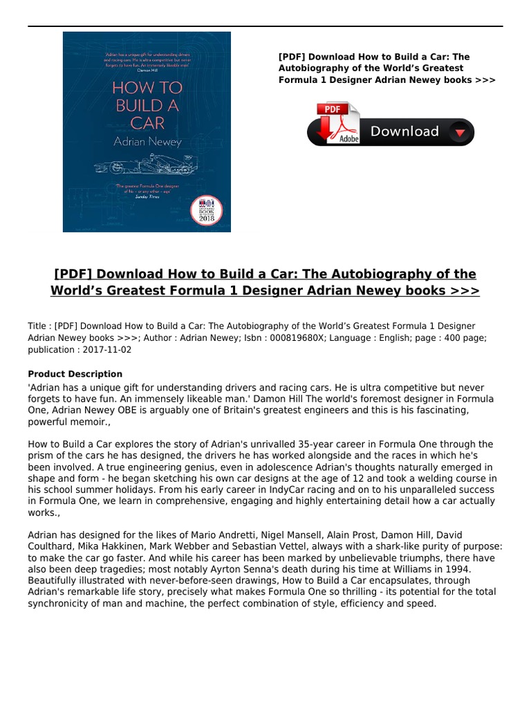 Build A Car | PDF | Auto Racing | E Books