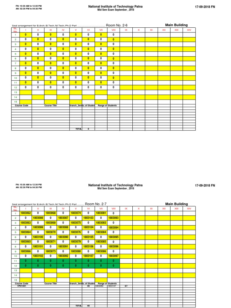 Seating Plan | PDF | Titles | Educational Stages