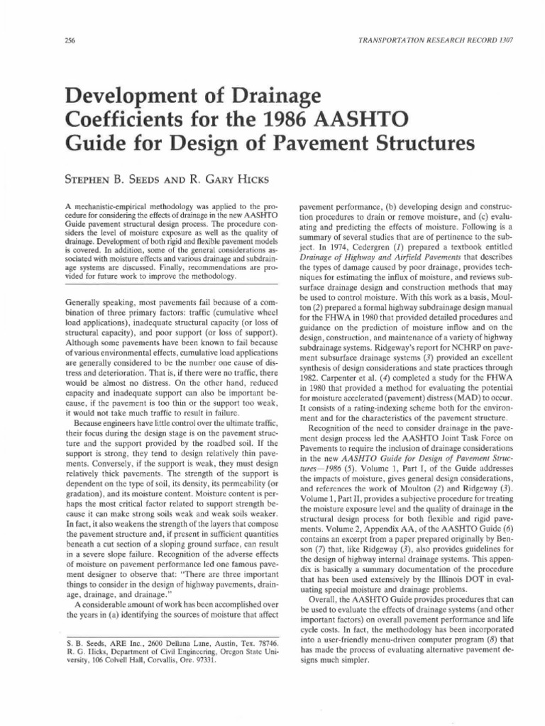 Appendix DD Aashto 1986 | PDF | Road Surface | Young's Modulus