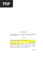LLP Subscriber Sheet Format | PDF | Limited Liability Partnership | Law
