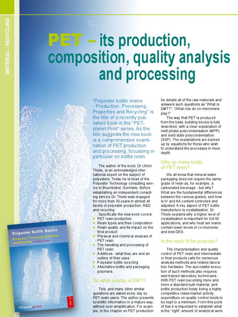 Pet Composition | PDF | Recycling | Plastic