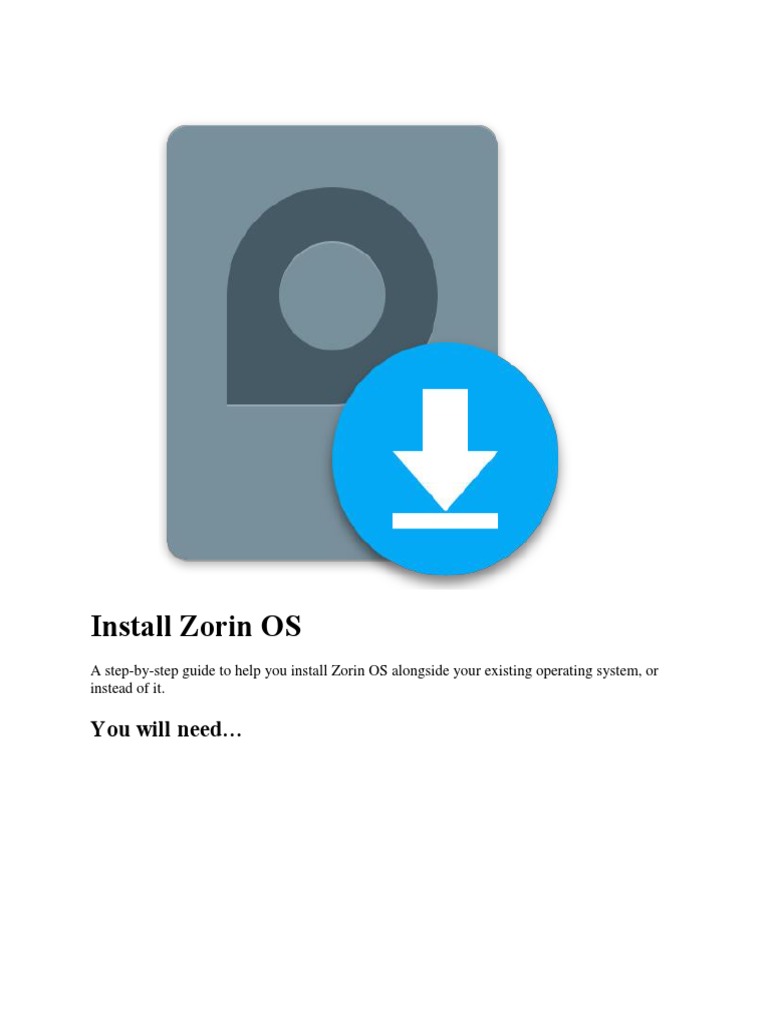 Installation of Zorin OS | PDF | Booting | Usb Flash Drive