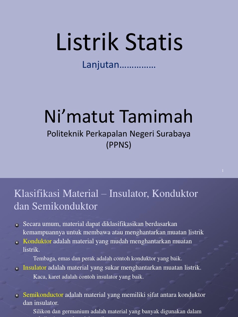 Listrik Statik 1 | PDF