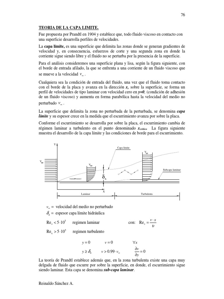 Teoria de Capa Limite | PDF | Viscosidad | Capa límite