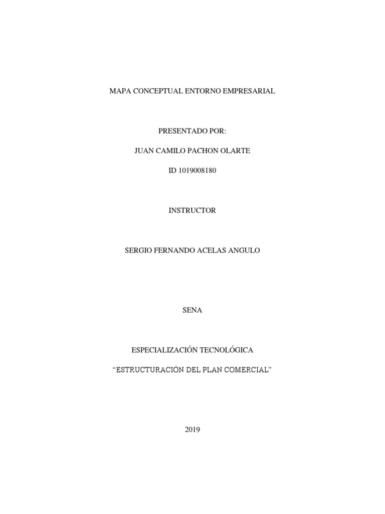 Mapa Conceptual Entorno Empresarial | PDF