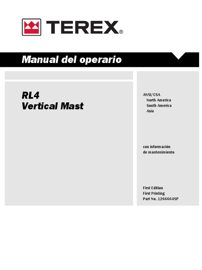 Luminaria rl4 Terex | PDF | Combustibles | Electricidad